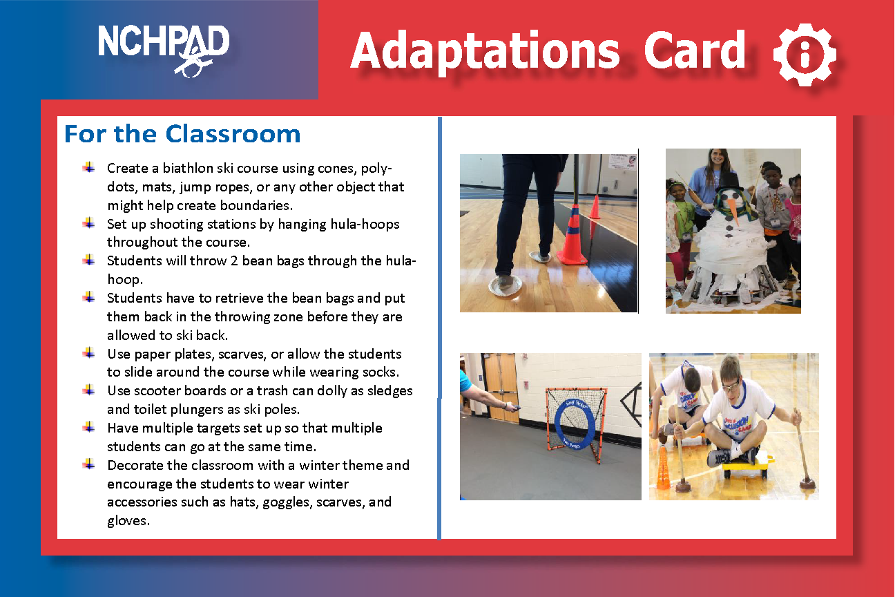 Activity and Adaptation Cards - NCHPAD